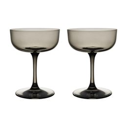 Sektglas "Sektschalen / Dessertschalen Like Glass 100 ml 2er Set", 2 tlg., grau, LIKE. BY VILLEROY & BOCH, Trinkgef&auml;&szlig;e