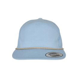 Flexfit Damen Flex Cap "Flexfit Unisex Color Braid Jockey Cap"lightblau, unifarben, 60% Baumwolle, 40% Polyester, Caps