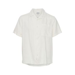 !Solid SOLID Herren Kurzarmshirt "Kurzarmhemd SDAllan", wei&szlig;, Gr. L, Obermaterial: 58% Leinen LI. 42% Viskose CV., Hemden