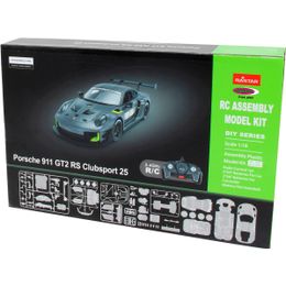 Jamara Kinder Modellbausatz "RC-Auto Porsche 911 GT2 RS Clubsport 25 1:18 grau 2,4 GHz", grau, B:11,4cm H:7,2cm L:26,3cm, Modellbaus&auml;tze