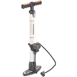 Prophete Standpumpe "Alu-Fußstandpumpe m. digitalem Manometer", B:23cm H:13cm L:620cm, orange, Pumpen
