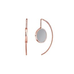 Elli Damen Paar Ohrh&auml;nger "Ohrh&auml;nger lang 925 Sterling Silber Rosegold", onesize, ohne Stein, Silber 925 (Sterlingsilber), rosa, Silber 925