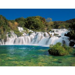 Komar Fototapete "Krka Falls - Größe 368 x 254 cm", B/L: 3,68mm x 2,54mm, Rollen:, bunt, Tapeten, Wohnzimmer, Schlafzimmer