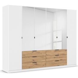 Dreht&uuml;renschrank Rauch, B:271cm H:230cm T:54cm, wei&szlig;, Holzwerkstoff, Schr&auml;nke, "Kleiderschrank Schrank Garderobe Schlafzimmerschrank DAVOA", mit