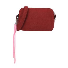 Damen Schultertasche "Jony Suede Jacky", Fritzi aus Preussen, rot, Lederimitat, unifarben, Taschen, mit angerauter Materialoberfläche