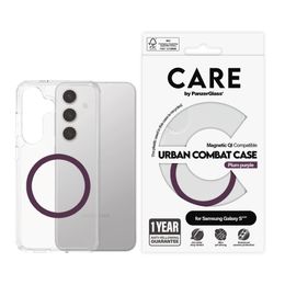 Handyh&uuml;lle "Magnetic QI Compatible Urban Combat Case f&uuml;r Samsung Galaxy S25", B:11cm H:2,5cm T:20cm, lila, CARE BY PANZERGLASS, H&uuml;llen, Backcover,