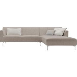 Ecksofa, B:296cm H:82cm T:179cm, beige, CREATION BY ROLF BENZ, Chenille COCO (72% Polyester, 15% Baumwolle, 13% Polyacryl), Wohnzimmer, Sofas,