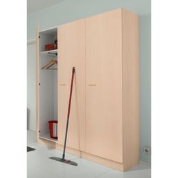 Mehrzweckschrank KOCHSTATION, B:50cm H:200cm T:50cm, braun, Holzwerkstoff, K&uuml;che, Schr&auml;nke, "KS-Elster", Breite 50 cm