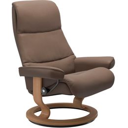 stressless "View" Set, Relaxsessel mit Hocker, mit Classic Base, Gr&ouml;&szlig;e S,Gestell Eiche