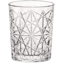 Bormioli Rocco Glas "Acqua Becher- Lounge, 27,5 cl, 4 Stück", Ø 8,6cm x 9,7cm, 275ml, 4 Stk., transparent, Trinkgefäße, Strukturglas,