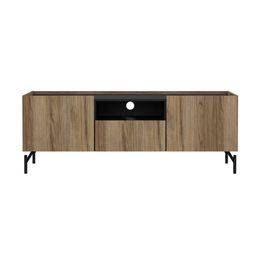 TV-Board Inosign, B:147cm H:54cm T:41,3cm, braun, Melamin, Spanplatte, Sideboards, "Bergen TV-M&ouml;bel, Fernsehtisch, TV-Unit, Media-M&ouml;bel, Sideboard",