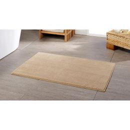G&ouml;zze Badematte G&Ouml;ZZE, H:15mm, rot, Polyester, Badematten, "Chenille", Badteppich, Uni Farben, besonders weich durch Microfaser, waschbar