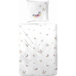 Bettw&auml;sche Primera, bunt, Renforc&eacute;, Obermaterial: 100% Baumwolle, Bettw&auml;sche, "Butterfly", mit Schmetterlingen