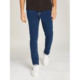 Tommy Jeans Herren Slim-fit-Jeans "AUSTIN SLIM TPRD BRANDED CG4252", blau, Gr. 38, Denim/Jeans, Obermaterial: 98% Baumwolle, 2% Elasthan, Jeans