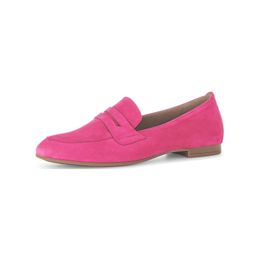 Gabor Damen Slipper "Gabor Slipper Veloursleder", Gr. 38, rosa, Veloursleder, Schuhe