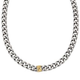 Emporio Armani Damen Kette ohne Anh&auml;nger "Schmuck Geschenk Edelstahl Bicolor", Edelstahl, L: 52 B: 10mm, gold, Edelstahl, B:10mm, Halsketten
