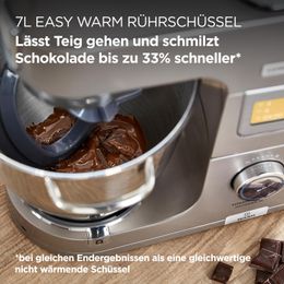 Kenwood K&uuml;chenmaschine "Titanium Chef Patissier XL KWL90.594SI", B:20cm H:39,5cm T:38,5cm, silber, K&uuml;chenmaschinen, W&auml;rmefunktion, zus&auml;tzliche 5 l