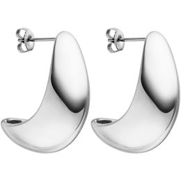 PURELEI Damen Paar Ohrstecker "Schmuck Geschenk Big Drop Ohrringe", Edelstahl, silber, Edelstahl, Ohrringe