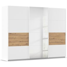 Schwebetürenschrank Rauch, B:271cm H:210cm T:62cm, weiß, Holzwerkstoff, Schränke, "Kleiderschrank Schrank Garderobe CORTONA", inkl. Inneneinteilung,