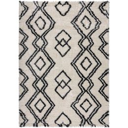 Hochflor-Teppich FLAIR RUGS, B:200cm H:40mm L:290cm, beige, Kunstfaser, Teppiche, "ATLAS", Berber Teppich