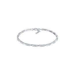 Elli Damen Armband "Kristalle Tennisarmband 925 Silber", 20cm,mit Steinen, Silber 925 (Sterlingsilber)silber, wei&szlig;, Silber 925 (Sterlingsilber),