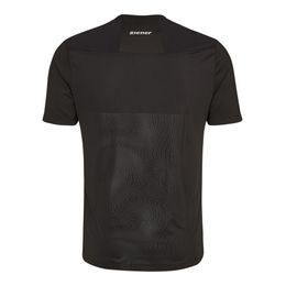 Ziener Herren Rundhalsshirt "NEMINDO", schwarz, Gr. 58, Obermaterial: 1. 92% Polyester, 8% Elasthan; 2. 85% Polyester, 15% Baumwolle, Shirts