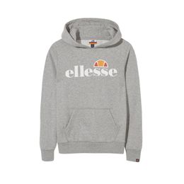 Ellesse M&auml;dchen Sweatshirt "Sweatshirt ISOBEL OH HOODY JNR", grau, Gr. 128, Obermaterial: 80% Baumwolle CO. 20% Polyester PES., Sweatshirts