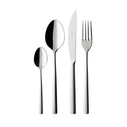 Villeroy & Boch VILLEROY & BOCH Besteck-Set "Tafelbesteck Piemont 24er Set silber", silber, Essbesteck-Sets