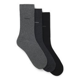 Socken BOSS "3P RS Uni", Damen, Gr. 43-46, open miscellaneous 968, Baumwollmischung, elastisch, Socken