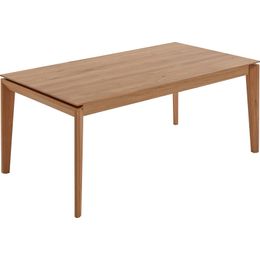 Esstisch Innostyle, B:180cm H:76cm T:100cm, braun, Wohnzimmer, Tische, "Sonate", geteilte Platte in moderner Plankenoptik
