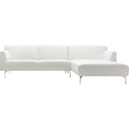 Ecksofa, B:317cm H:82cm T:179cm, weiß, CREATION BY ROLF BENZ, Wohnzimmer, Sofas, "CR.446 Designsofa mit erstklassigem Sitzkomfort, Breite 317cm", in