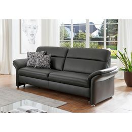 3-Sitzer DIE PLANBAR, B:228cm H:96cm T:92cm, grau, Sofas, "PN-EM16031, ohne Kopfst&uuml;tzen", wahlweise mit Relaxauszug