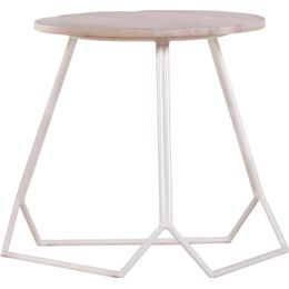 Beistelltisch GUTMANN FACTORY, B:47cm H:44cm T:42cm, beige, Wohnzimmer, Tische