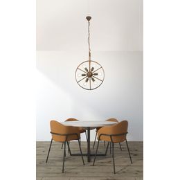 Globo LIGHTING H&auml;ngeleuchte "TONU", &Oslash; 50cm H: 133cm, 1 Stk., braun, Wohnzimmer, Leuchten, H&auml;ngelampe Esszimmer-Leuchte Esstischleuchte Wohnzimmer