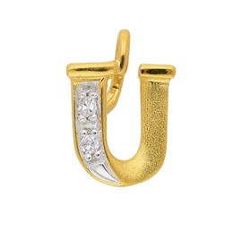 Adelia&acute;s ADELIA ́S Damen Buchstabenanh&auml;nger "Damen Gold Schmuck 585 Gold Buchstabenanh&auml;nger mit Diamant", 0,02 VVS = sehr sehr kleine Einschl&uuml;sse mit Diamant,