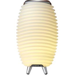 Kooduu LED Stehlampe "Synergy 35", 1, Ø 24cm H: 41,2cm, weiß, Wohnzimmer, Leuchten, Hygge-Design, Bluetooth Lautsprecher, Sektkühler, TWS Stereo Sound