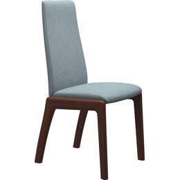 Polsterstuhl stressless, B:57cm H:92cm T:59cm, blau, Microfaser DINAMICA (88% Polyester, 12% Polyurethan), Esszimmer, Stühle, "Laurel", Low Back,