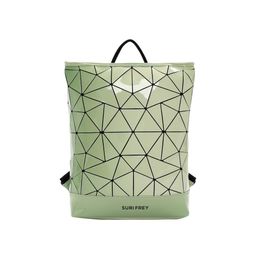 SURI FREY Damen Rucksack "Rucksack SFY SURI Sports Jessy-Lu finish"sage, finish 971, Obermaterial: 60% Polyurethan PU. 40% Polyester PES., Rucksäcke
