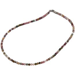 Firetti Damen Collier "Schmuck Geschenk Messing Halsschmuck Halskette Edelstein", Messing, L: 50 B: 4mm, bunt, Messing, B:4mm, Halsketten, Made in