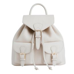 Damen Rucksack "Chicaletta", Collezione Alessandro, beige, Leder, Rucks&auml;cke, l&auml;ssiges Design aus echtem Leder