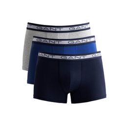 Gant Herren Boxershorts "Boxershort 3er Pack", Gr. S, grau, Obermaterial: 95% Baumwolle CO. 5% Elasthan EL., Unterhosen