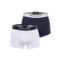 Emporio Armani Herren Boxershorts "Boxershort 2er Pack", Gr. XL, blau, Obermaterial: 95% Baumwolle CO. 5% Elasthan EL., Unterhosen