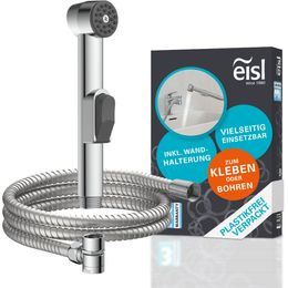 EISL&reg; Brausegarnitur EISL, H:18cm, silber, ABS-Kunststoff, Brausegarnituren, Kunststoff-Brauseschlauch mit Handbrausehalter
