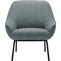 Sessel, B:76cm H:83cm T:83cm, blau, CREATION BY ROLF BENZ, Wohnzimmer, Sessel, "Designsessel CR.482 in hochwertiger Detailverarbeitung", und tollem