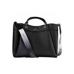 Armani Exchange Damen Handtasche "Handtasche WAVE SHOPPING L", schwarz, Polyurethan (PU), Taschen