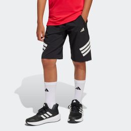Jungen Shorts "J NXT SHORTS", schwarz-weiß, Gr. 164, adidas Sportswear, Obermaterial: 87% Polyester, 13% Elasthan. Rückenteil: 83% Polyester, 17%