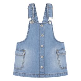 LEVI'S KIDS Mädchen Latzkleid "LVG CARGO POCKET SKIRTALL"fully baked, Gr. 3, Denim/Jeans, Obermaterial: 100% Baumwolle, Kleider