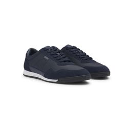 BOSS Herren Sneaker "Sneaker Titanium Runn nypu", Gr. 41, blau, Obermaterial: 100% Polyester PES. Futter: 100% Polyester PES. 100% Gummi rubber.,