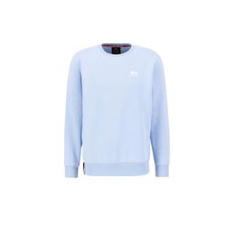 Herren Sweater "Basic Sweatshirt SL", blau, Gr. XS, Alpha Industries, Obermaterial: 80% Baumwolle, 20% Polyester, Sweatshirts