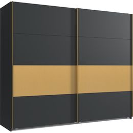 Schwebet&uuml;renschrank wimex, B:270cm H:208cm T:65cm, gold, Spanplatte, Schr&auml;nke, "Dubai Kleiderschrank in trendigen goldenen Design", Breite 270cm, 2